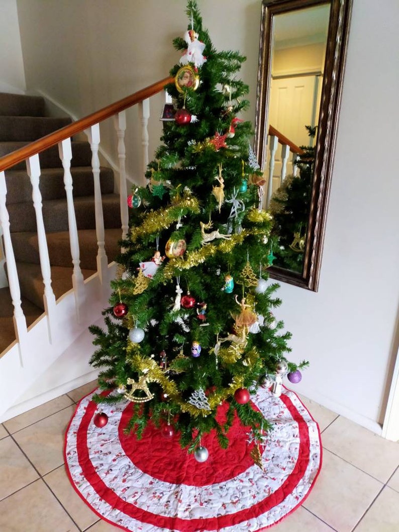 Snowman Christmas Tree Skirt Personalize Options 3 Sizes - Etsy