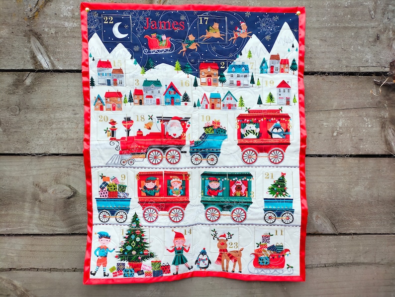 Christmas Advent Calendar Santa's Train - Etsy