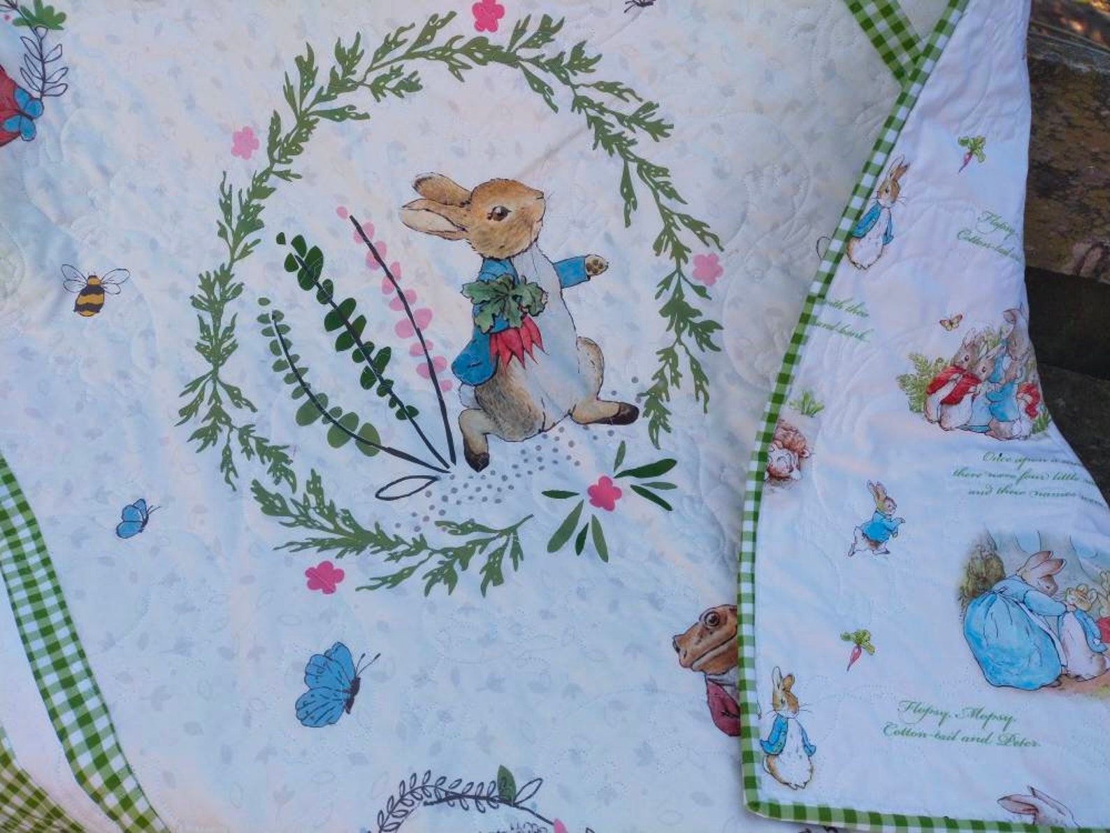 Peter Rabbit Baby Quilt Beatrix Potter Nursery Decor Baby - Etsy