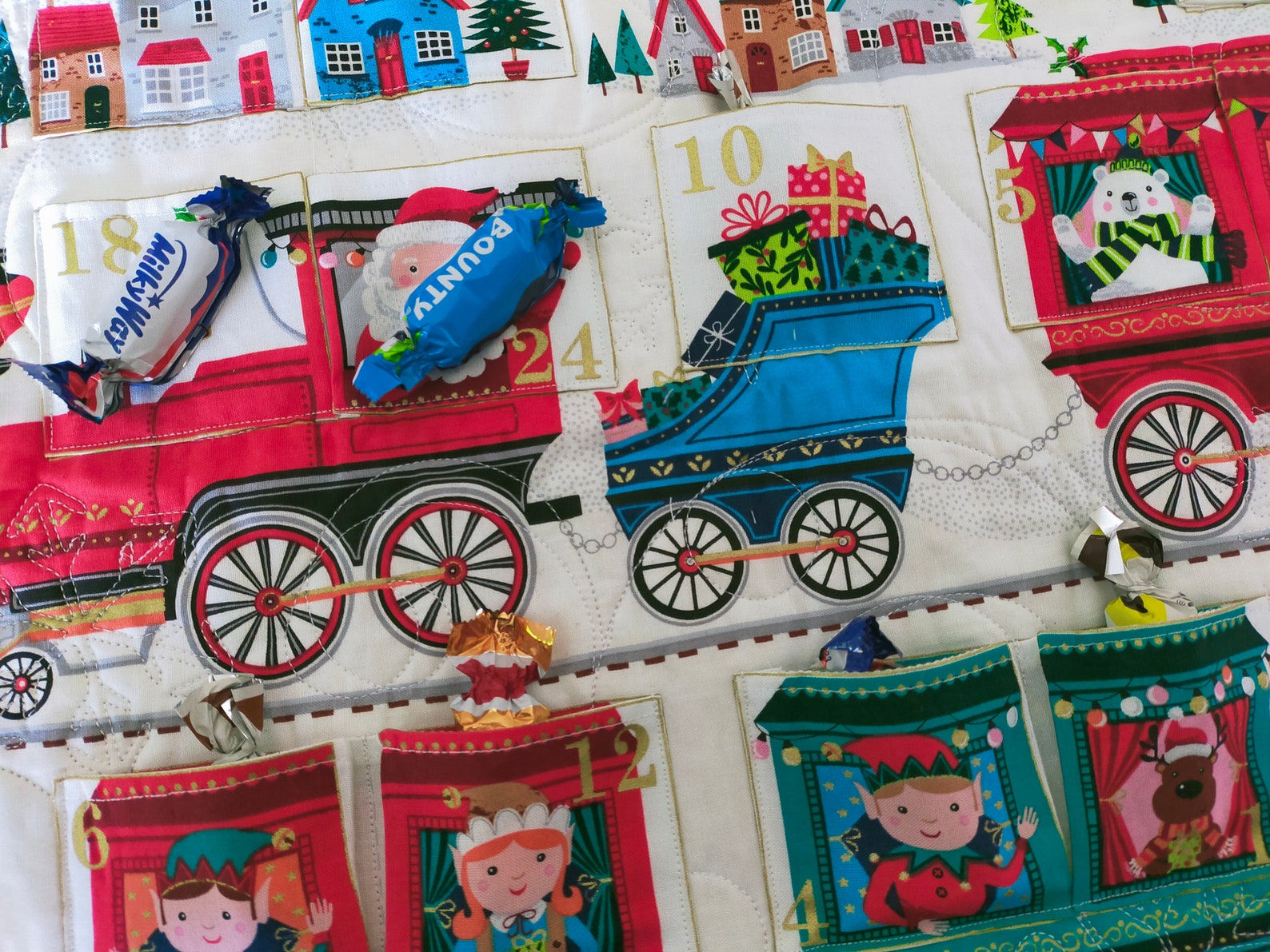 Christmas Advent Calendar Santa's Train - Etsy