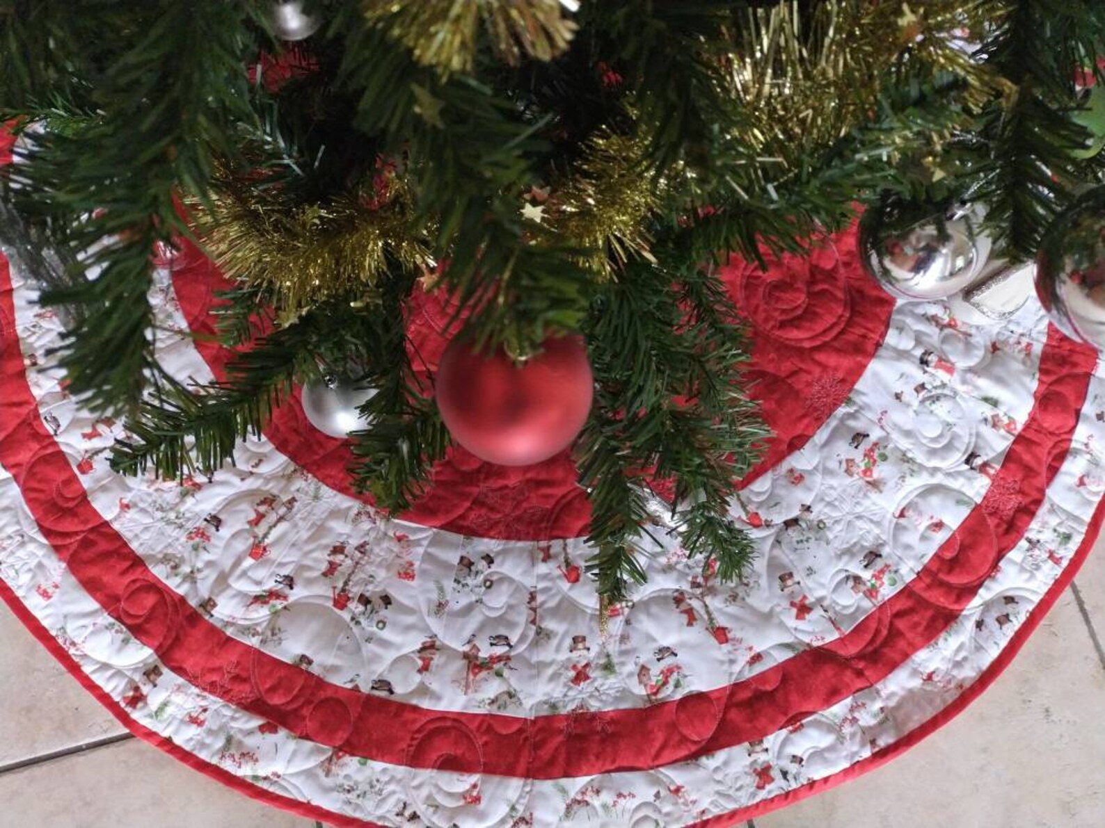 Snowman Christmas Tree Skirt Personalize Options 3 Sizes - Etsy