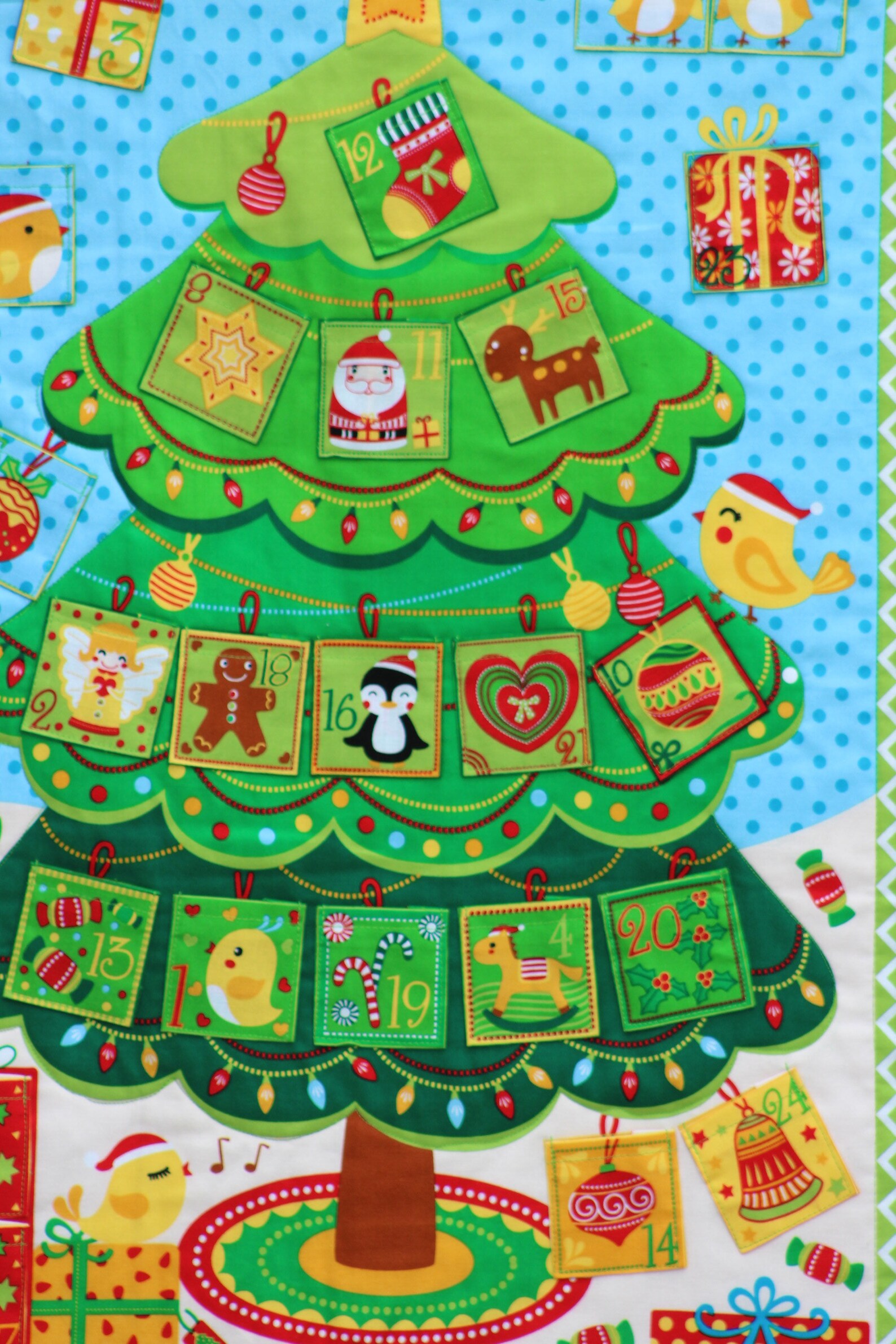 Christmas Tree Advent Calendar Advent Wallhanging Christmas - Etsy