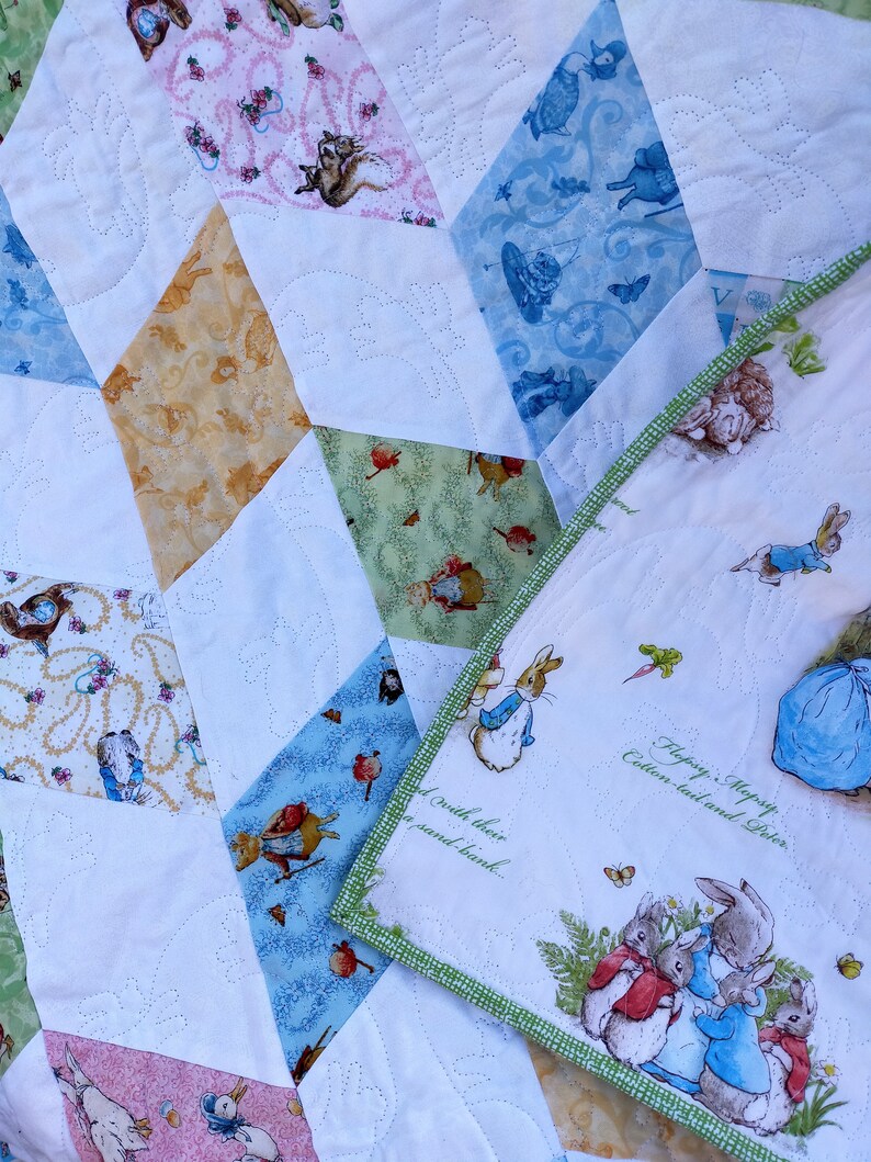 Peter Rabbit Baby Quilt, Gender Neutral and Optional Personalization - Etsy