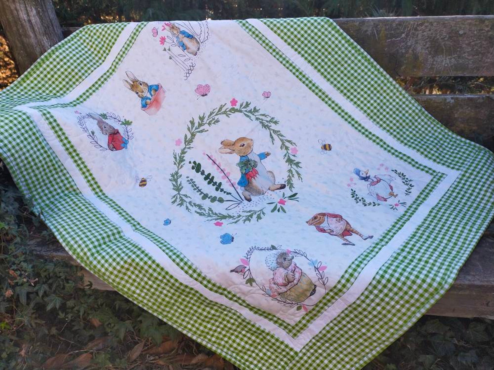 Peter Rabbit Baby Quilt Beatrix Potter Nursery Decor Baby - Etsy