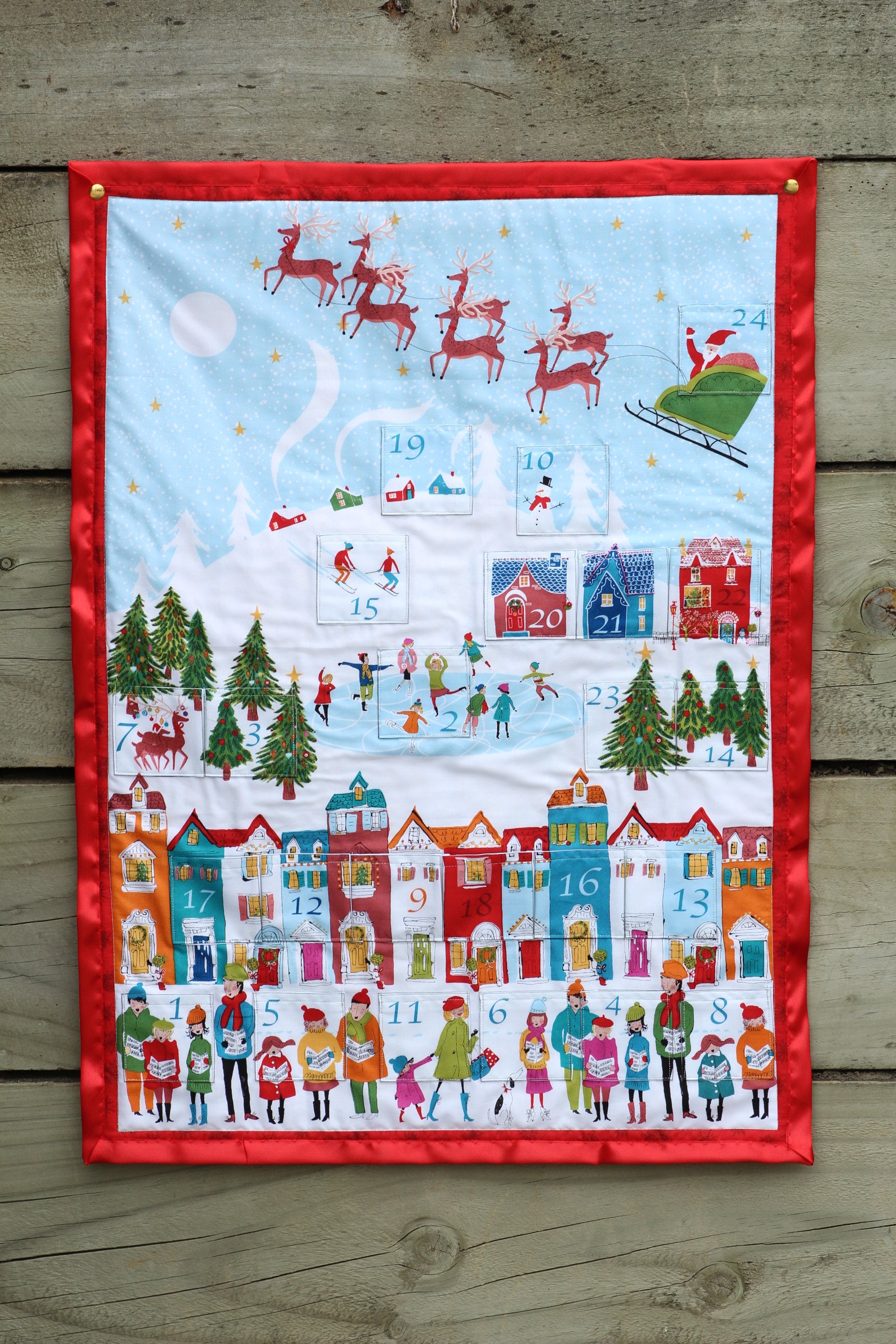 Advent Calendar Santa Christmas Tree Personalized Option - Etsy