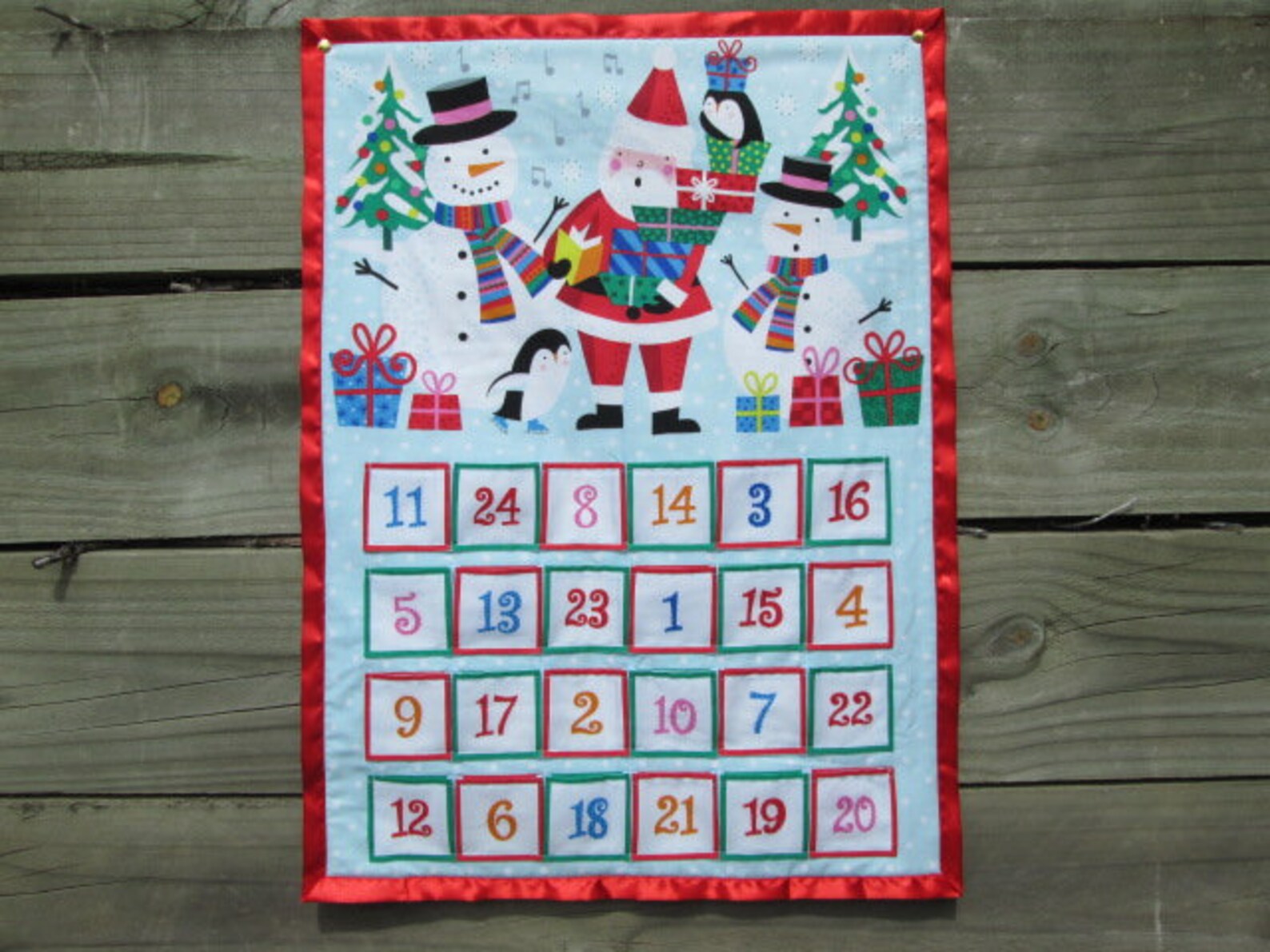 Advent Calendar for Kids Personalized Option Wall Hanging - Etsy