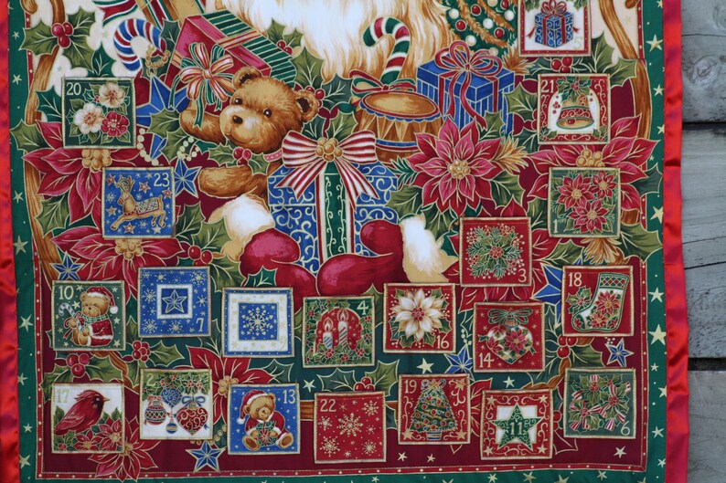 Personalized Santa Advent Calendar, Christmas Wall Hanging - Etsy