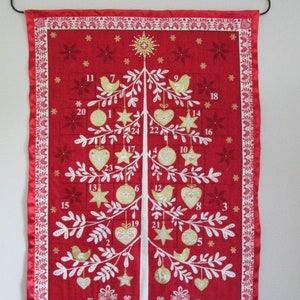 Christmas Tree Advent Calendar, Personalized Option, With Pockets and ...