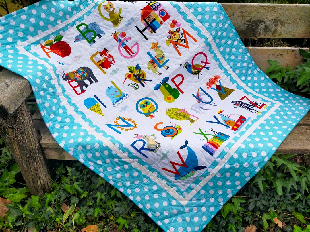 Baby Boy Quilt, ABC Quilt, Personalized Option - Etsy