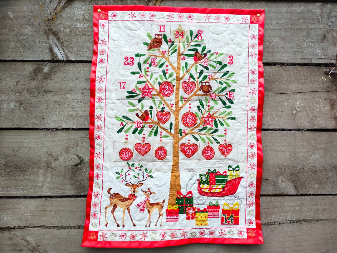 Christmas Tree Advent Calendar, Personalized Option - Etsy