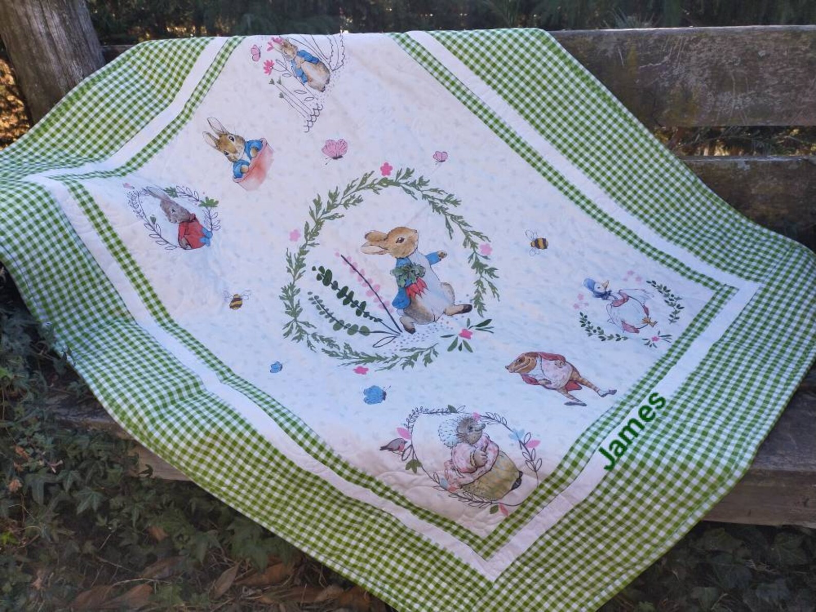 Peter Rabbit Baby Quilt Beatrix Potter Nursery Decor Baby - Etsy