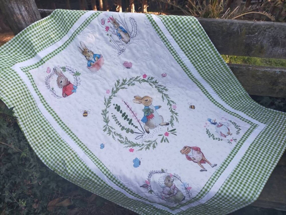 Peter Rabbit Baby Quilt Beatrix Potter Nursery Decor Baby - Etsy