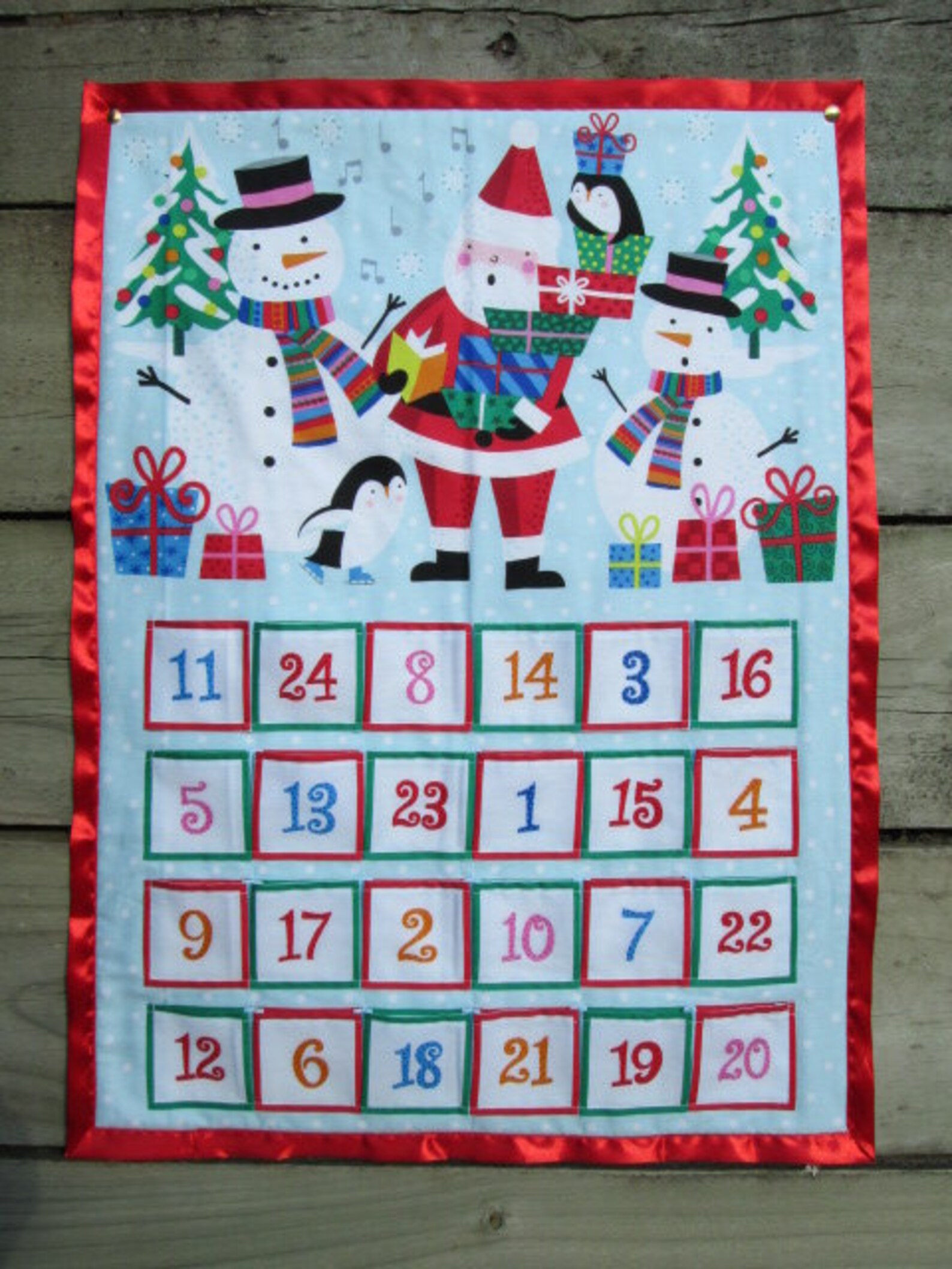 Advent Calendar for Kids Personalized Option Wall Hanging - Etsy