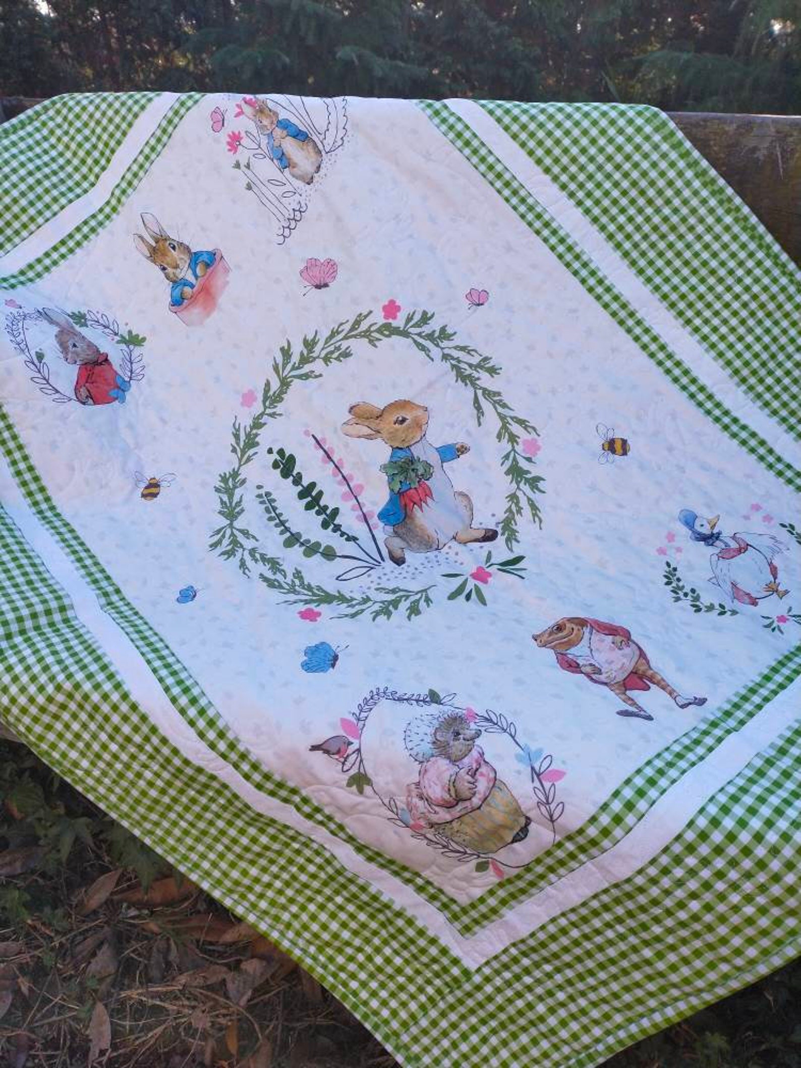 Peter Rabbit Baby Quilt Beatrix Potter Nursery Decor Baby - Etsy