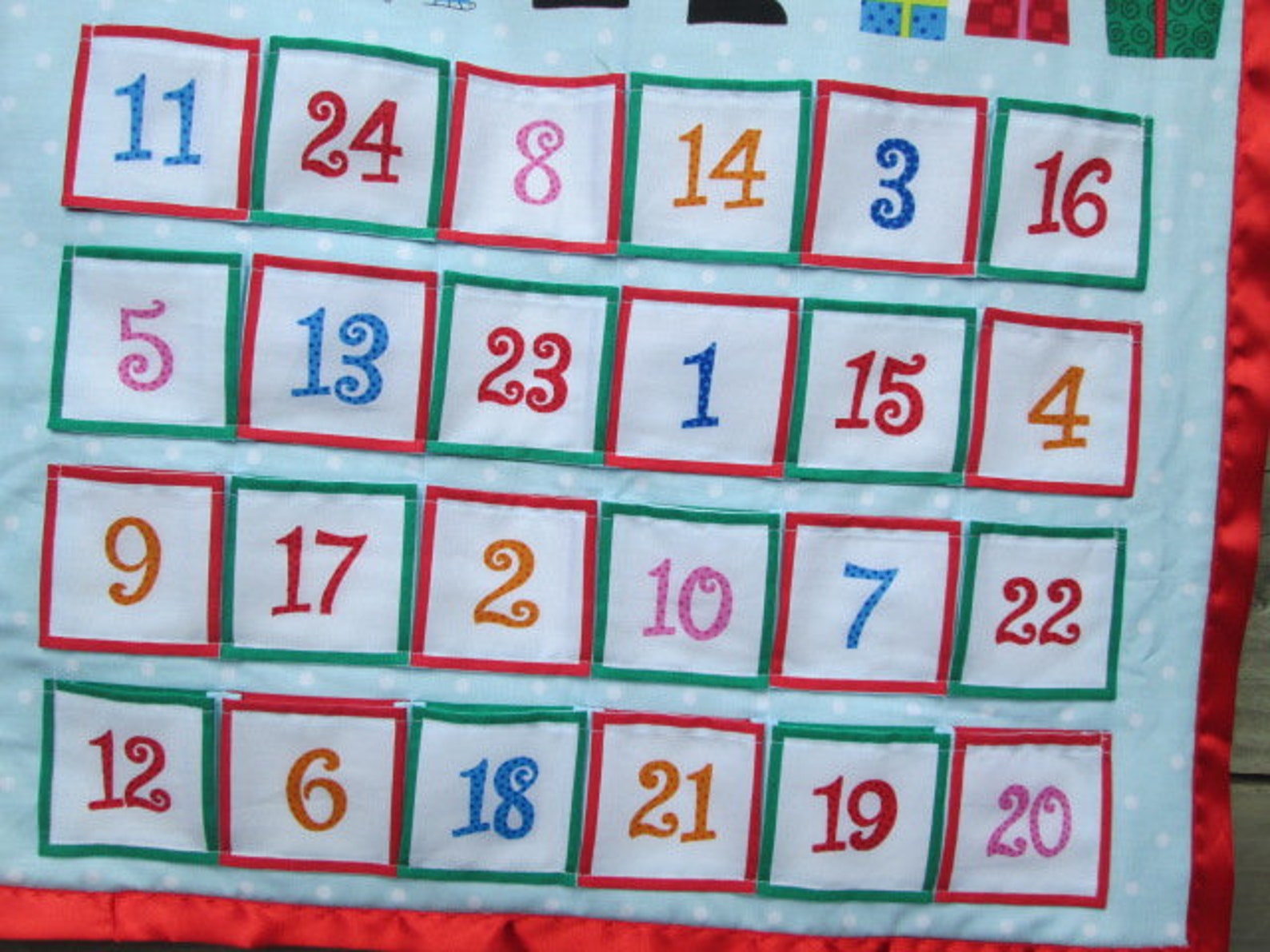 Advent Calendar for Kids, Personalized Option, Wall Hanging - Etsy
