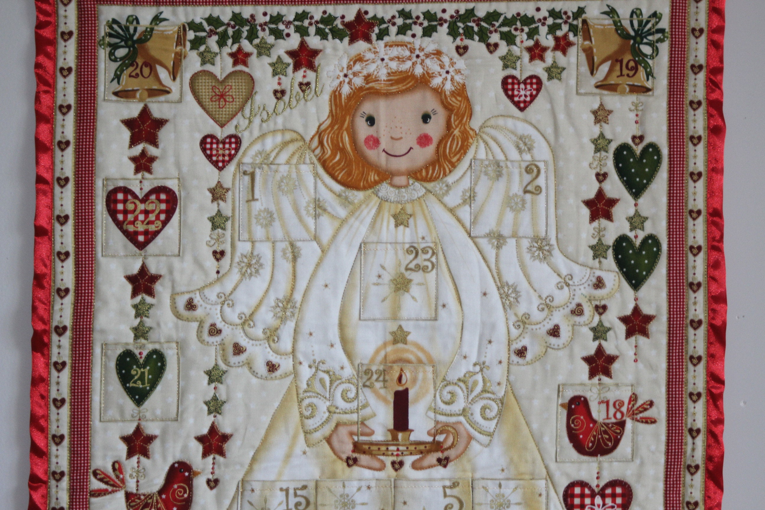Advent Calendar Christmas Angel, Christmas Decoration, Holiday Decor ...