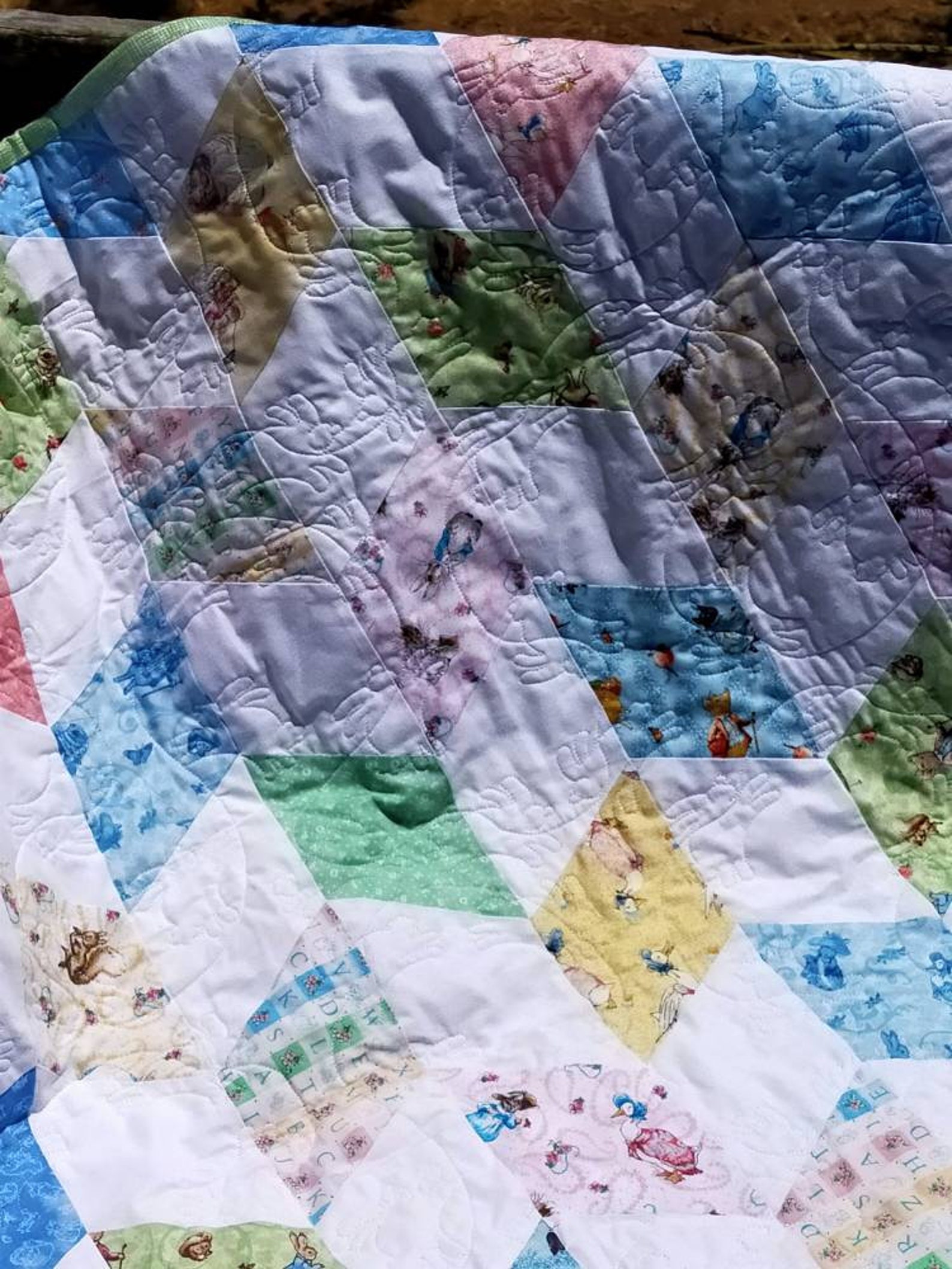 Peter Rabbit Baby Quilt, Gender Neutral and Optional Personalization - Etsy