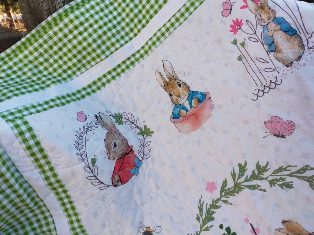 Peter Rabbit Baby Quilt Beatrix Potter Nursery Decor Baby - Etsy Australia