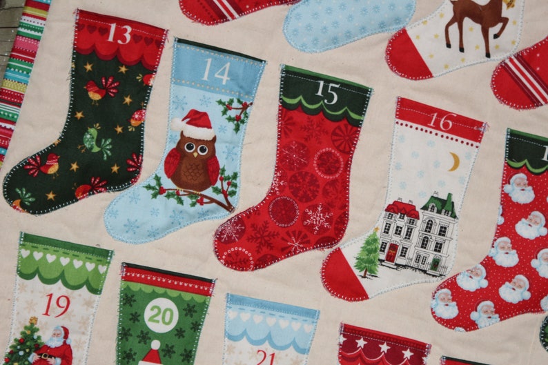 Advent Calendar Christmas Stockings Scandinavian Christmas - Etsy