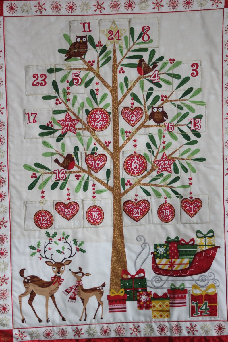 Christmas Tree Advent Calendar Personalized Option | Etsy