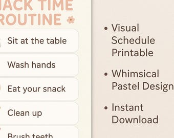 snack time visual timetable