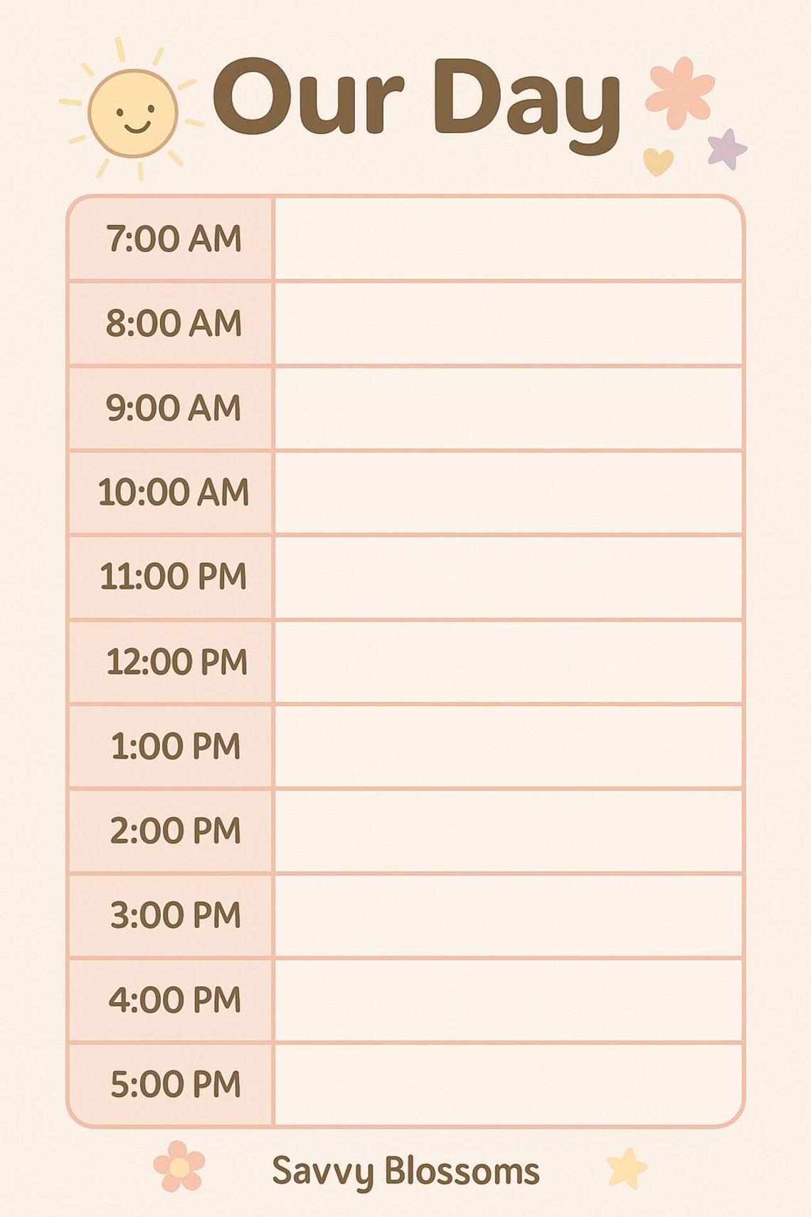 Printable Daily Baby Tracker: Nanny & Daycare Log (PDF) - Etsy