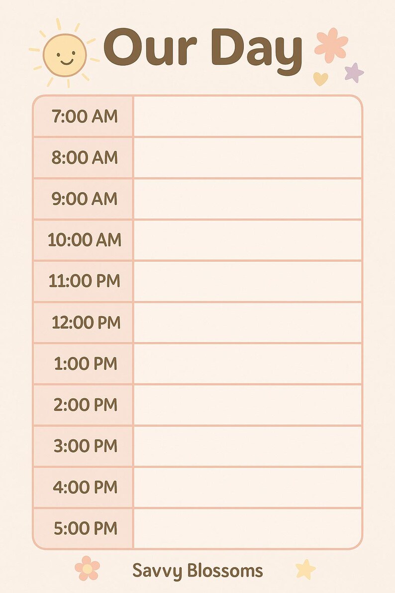 Printable Daily Baby Tracker: Nanny & Daycare Log (PDF) - Etsy