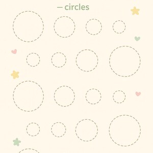 Fine Motor Circles Activity: Toddler & Preschool Printable (PDF) - Etsy