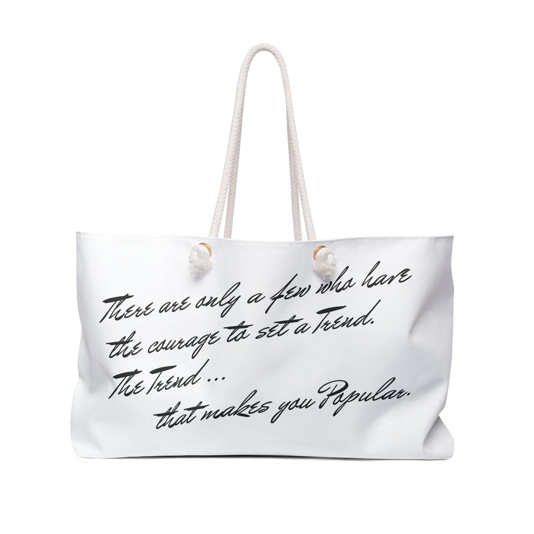 Stylish Weekender Bag - Trendsetter Tote for Travel, Gym, Beach, Gifts ...