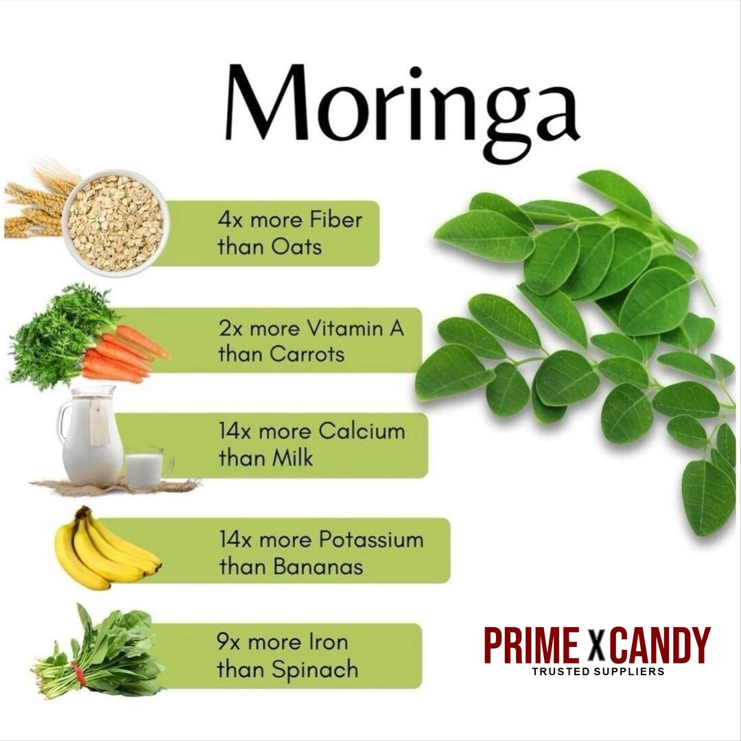 Pure Moringa Capsules – Herbal Plant-based Superfood – Organic Non-gmo ...