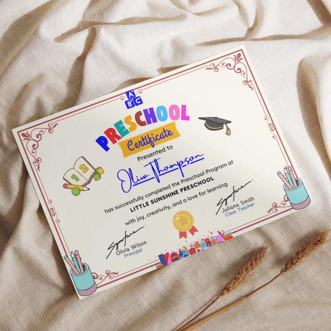 Editable Achievement Certificate Template: Printable Award for Students ...