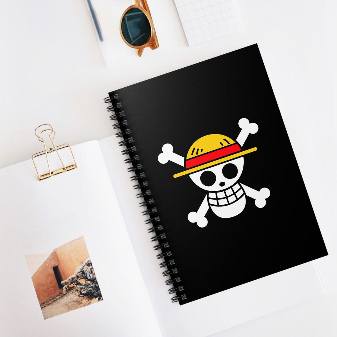 One Piece Anime Notebook: Straw Hat Pirate Luffy Design - Etsy