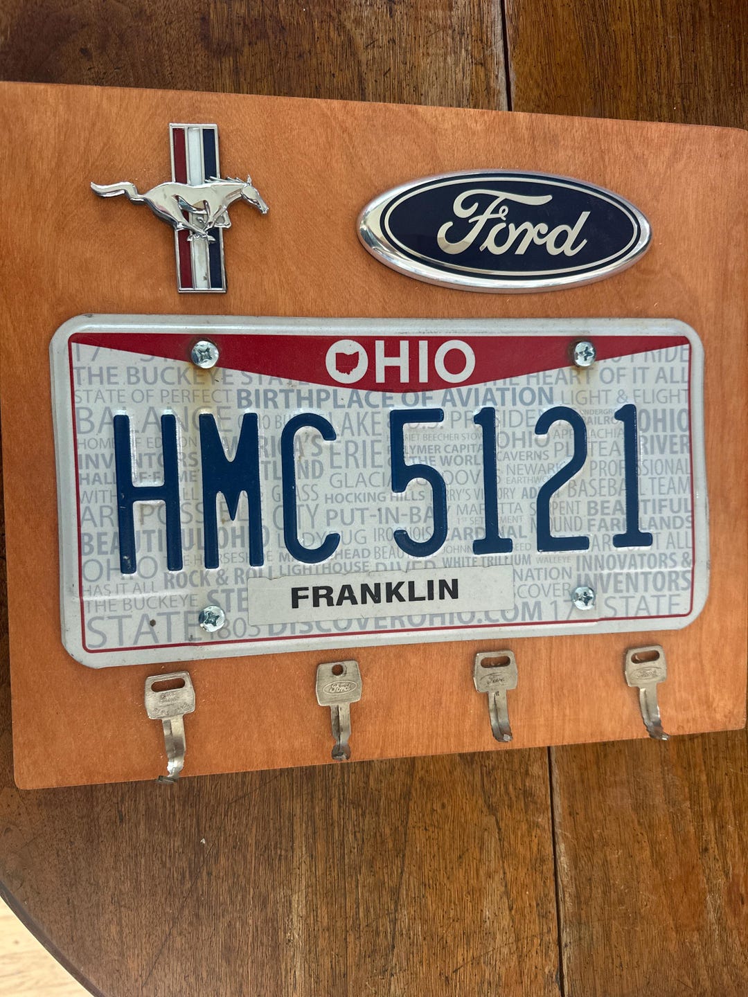 License Plate Key Rack - Etsy