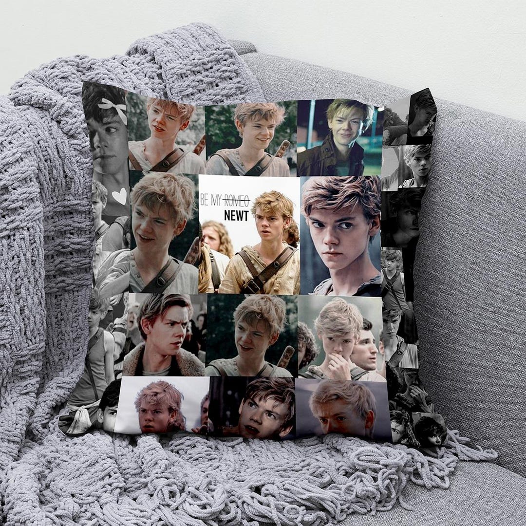 Maze Runner Newt Photo Collage Pillow Thomas Brodie Sangster Cushion ...