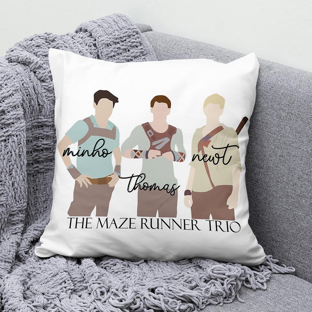 The Maze Runner Trio Pillow - Thomas Newt Minho Cushion Cover Bedding ...