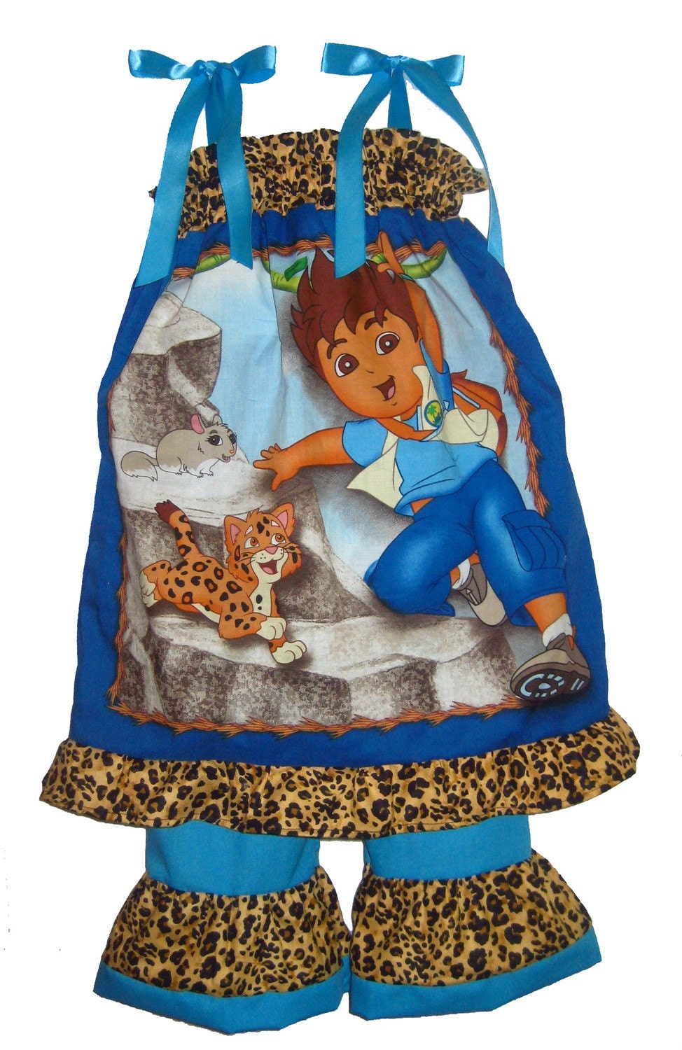Pillowcase Dress Pants Set Go Diego Go Baby Jaguar or Jungle | Etsy