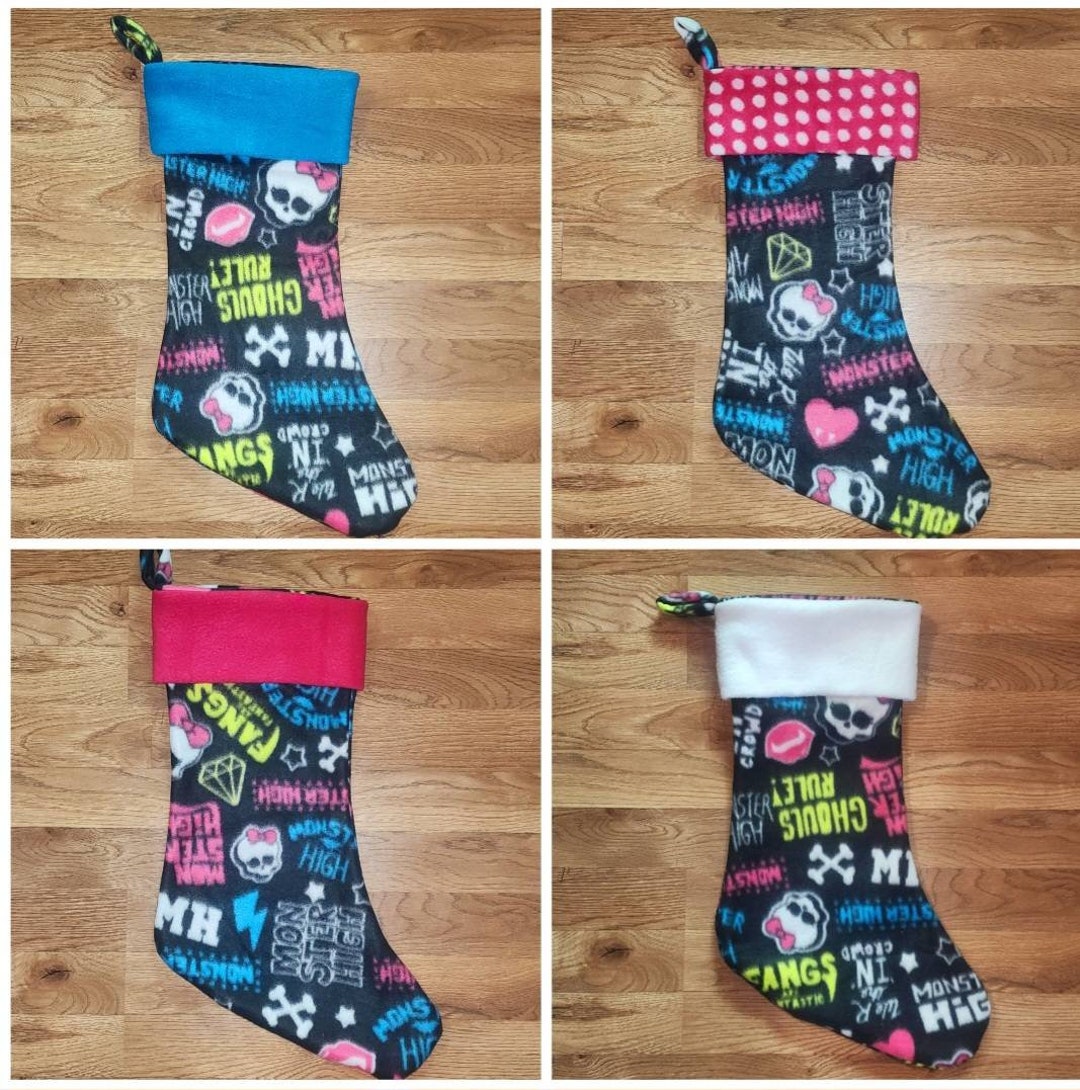 Custom Handmade Monster High Holiday Christmas Stocking W/ Matching ...