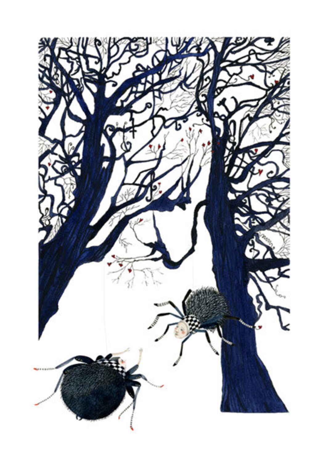 Tree Print Tree Spiders 8x11 Giclee Print - Etsy
