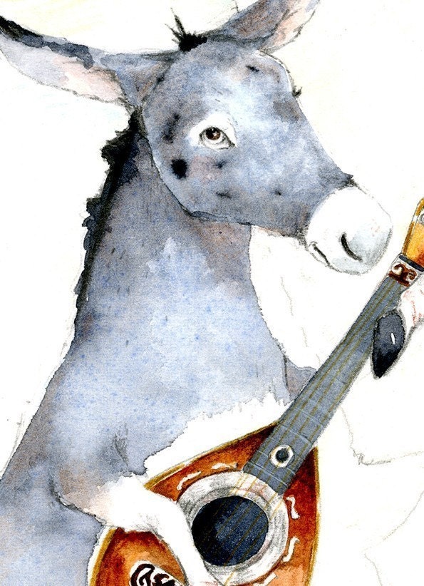 Print Musicians of Bremen Illustrated Print 8x11 | Etsy