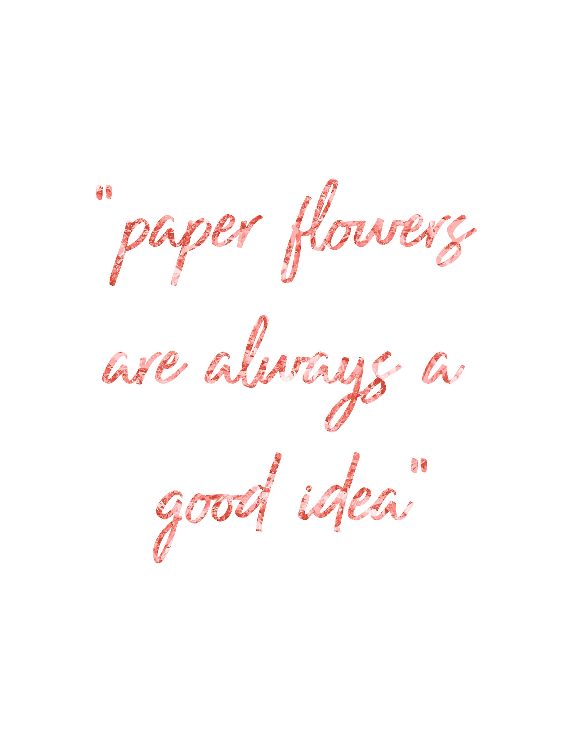 Printable Digital Print Inspiring Quote Paper Flowers - Etsy Canada