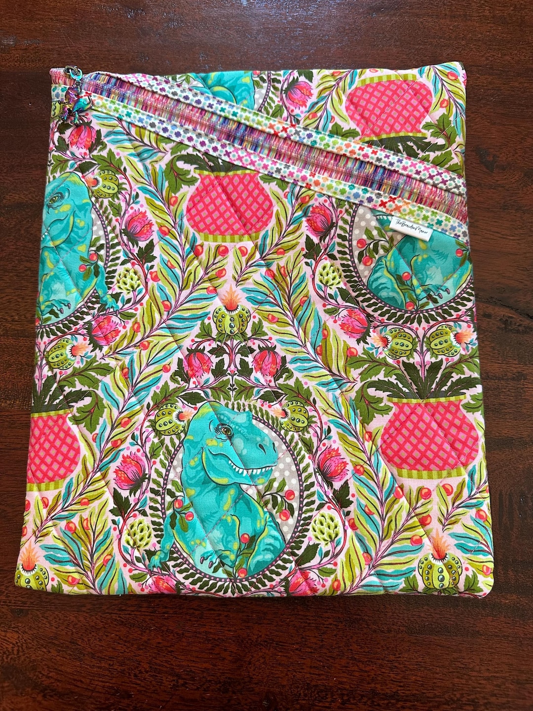 Teal T-rex Laptop Pouch (hemingway) - Etsy