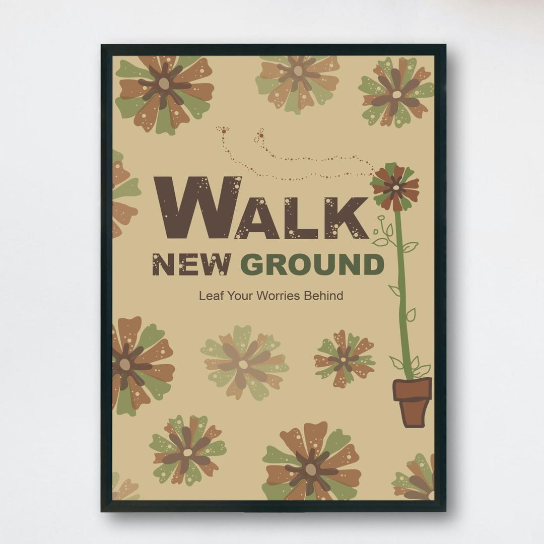 Nature Walk / Outdoor Poster, Boho, Printable Wall Decor, Wall Decor ...