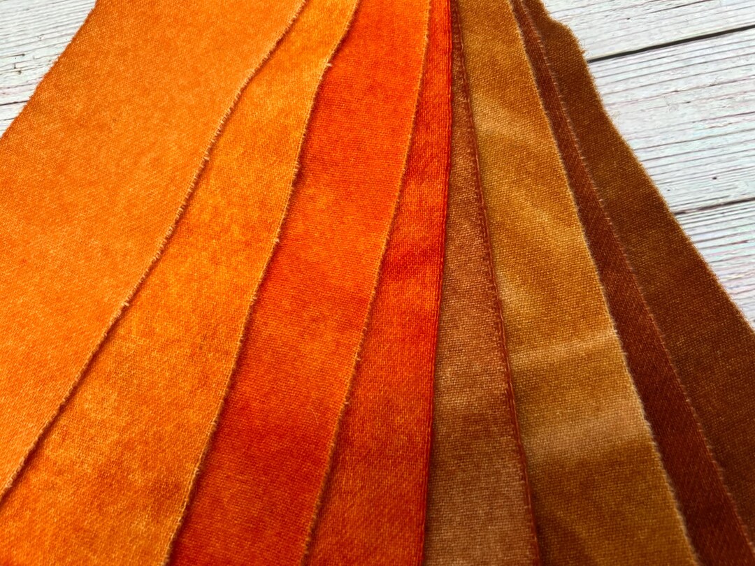 8-value Swatch Set mc 40 Light & Dull Hand Dyed Rug Hooking Wool Fabric ...