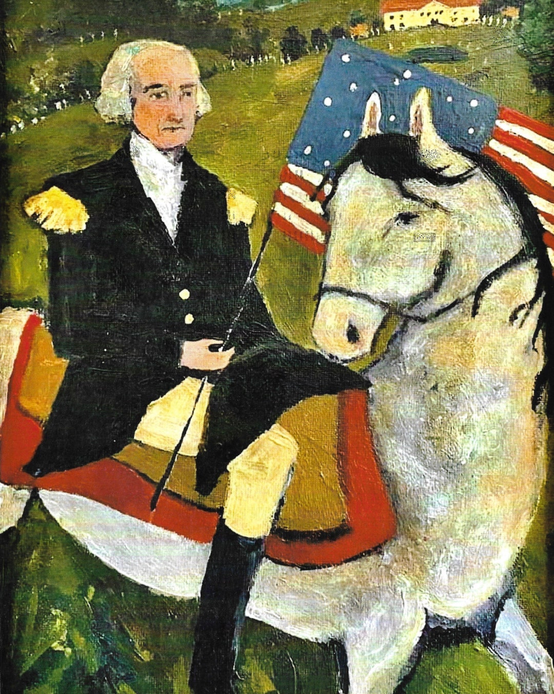 George Washington - Rug Hooking Pattern by Artist Lindsay Bowles - Etsy
