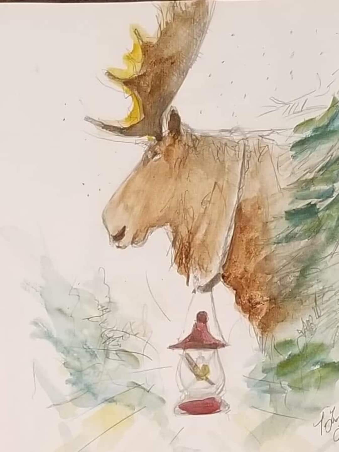 Elle's Moose Rug Hooking Pattern by Artist Lindsay Bowles - Etsy