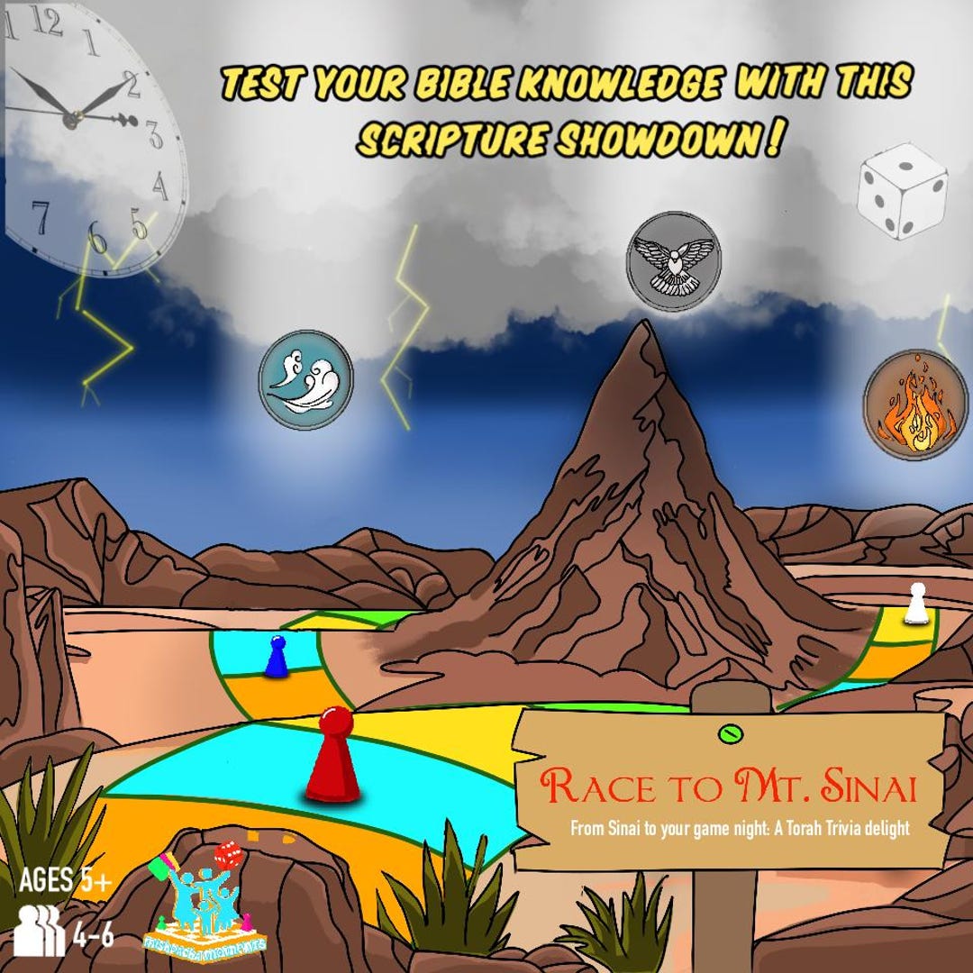 Race to Mt Sinai: A Torah Trivia Game Delight - Etsy