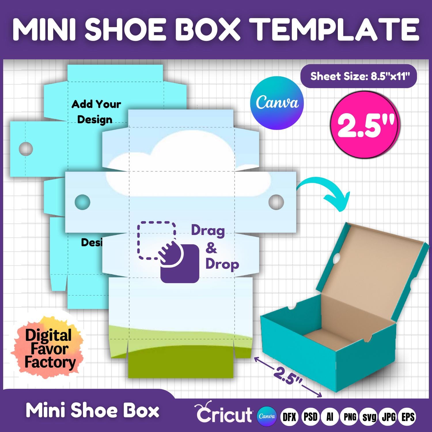 Shoe Box Template Bundle | Shoe Box SVG, Sneaker Box Template, Gift Box ...