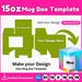 15oz Mug Box Template, Mug Holder Template, Mug Box Template With ...