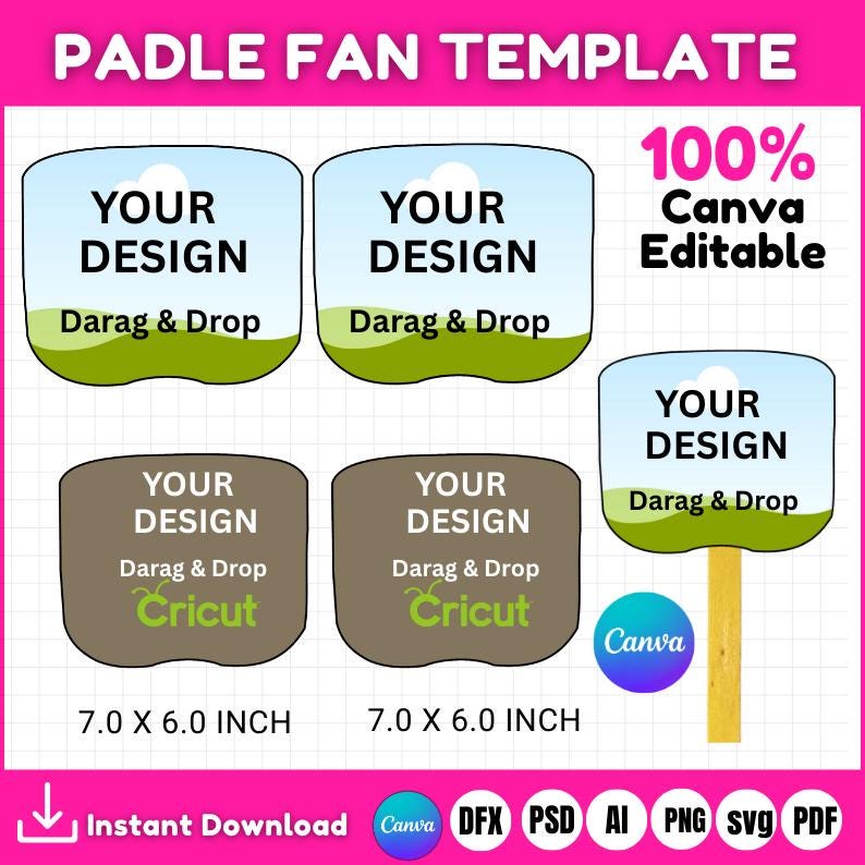 Church Fan Template, Paddle Fan Template, Church Fan Svg, Blank Fan ...