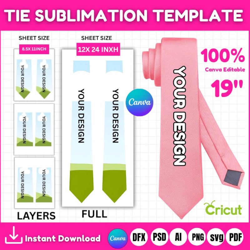 Junk Tie Template - Etsy